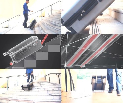これで持ち上げ不要? 階段を「滑らせて」運べるスーツケース | TraxPack(トラックスパック) | Kickstarter fan!