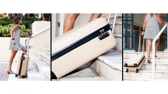 これで持ち上げ不要? 階段を「滑らせて」運べるスーツケース | TraxPack(トラックスパック) | Kickstarter fan!